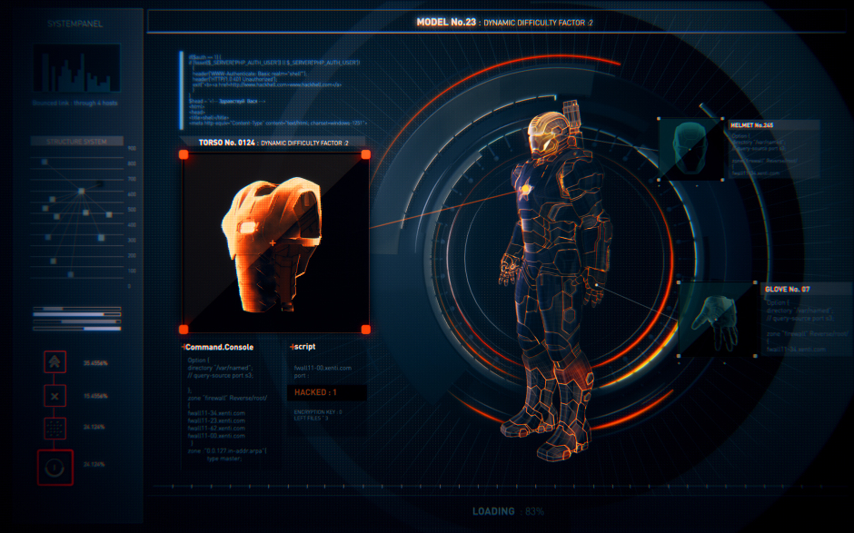 Iron Man3 Interface design - www.kinakina.tv